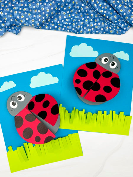3D Ladybug Craft Template | Spring Insect Kids Activity – Simple ...