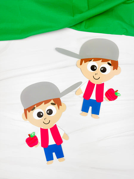 Johnny Appleseed Paper Craft Template – Simple Everyday Mom