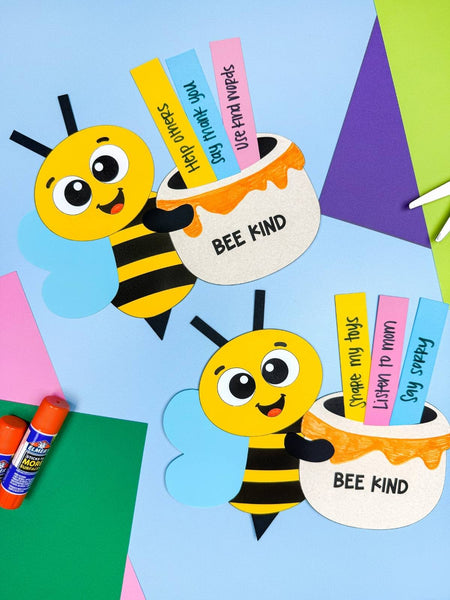 Bee Kind Craft Template |Spring Kindness Activity For Kids – Simple ...
