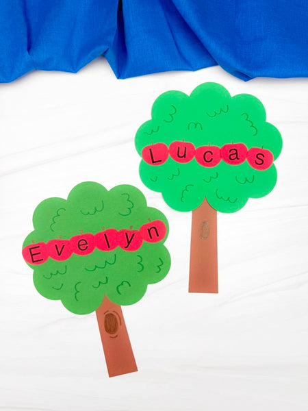 Apple Tree Name Craft Template | Fall Printable Literacy Activity for ...