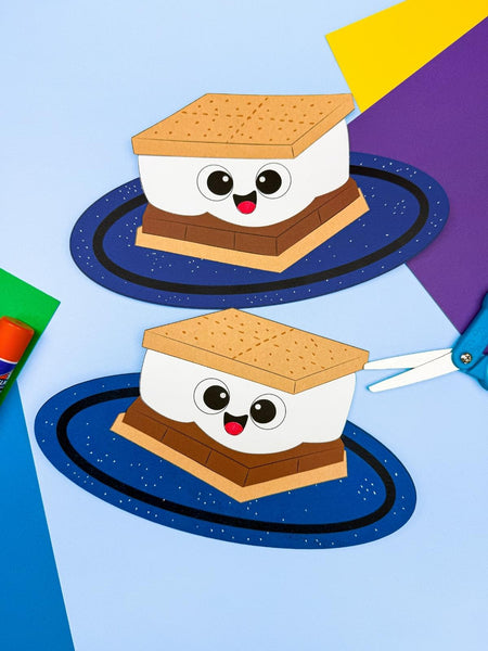 S'mores Paper Craft Template | Camping Themed Activity – Simple ...
