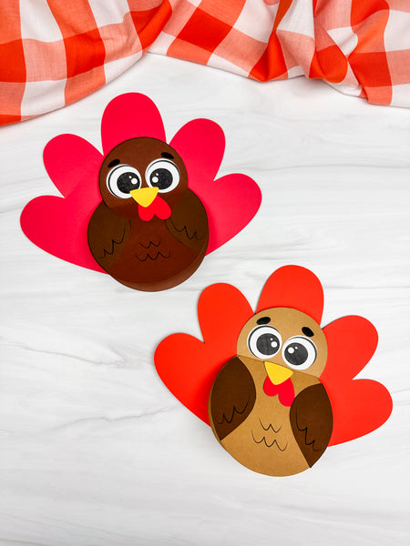 Turkey Card Craft Template | Thanksgiving Printable Activity for Kids ...