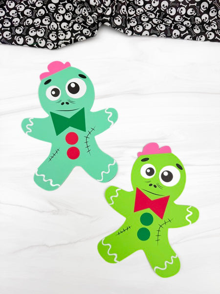 Zombie Gingerbread Man Disguise Craft Template | Boys Christmas ...