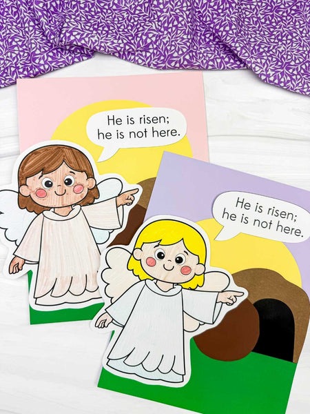Easter Sunday Bible Craft Template | Easter Resurrection Activity For ...