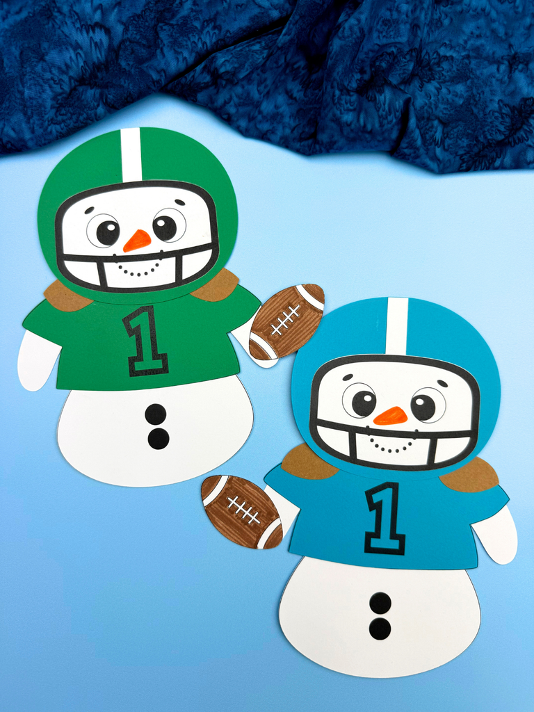 Football Player Snowman Disguise Craft Template | Hide The Snowman ...