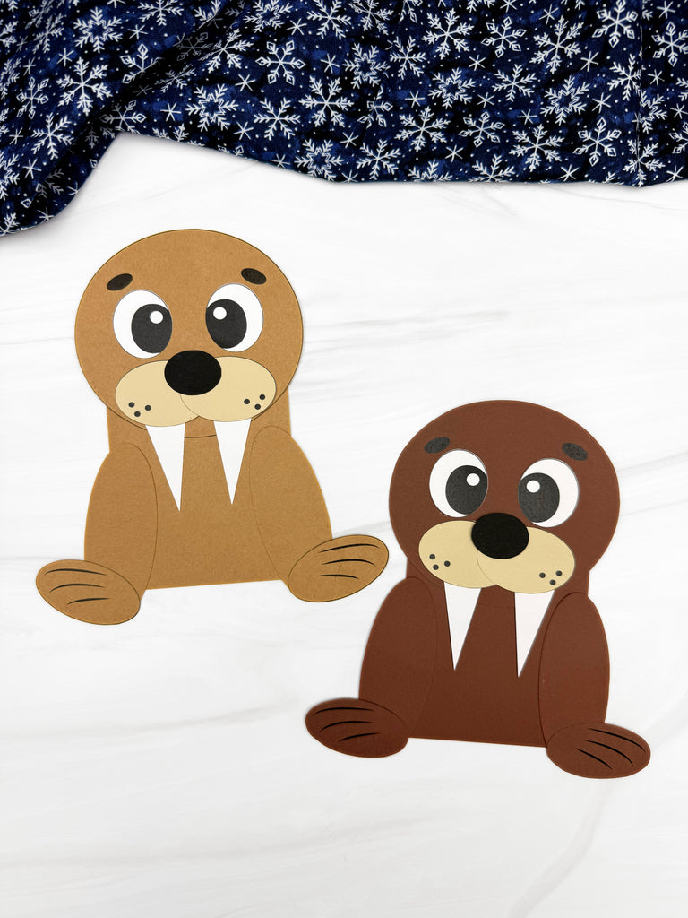 Walrus Shape Craft Template | Winter Arctic Animal Printable for Kids ...