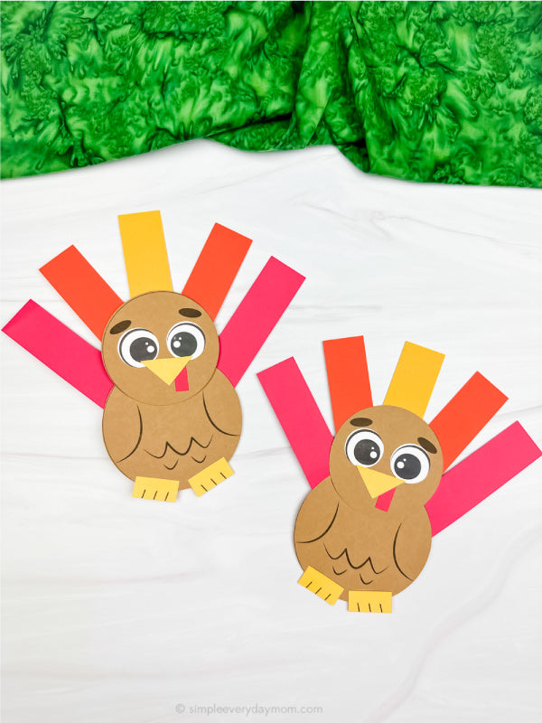 Turkey Shape Craft Template | Thanksgiving Classroom Activity – Simple ...