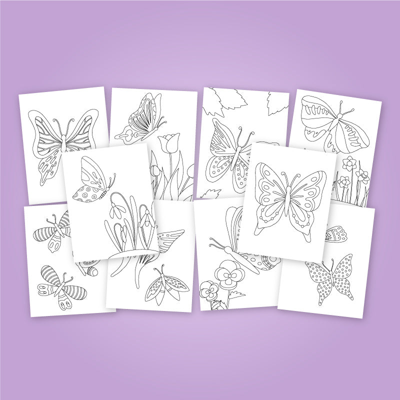 butterfly coloring pages for toddlers