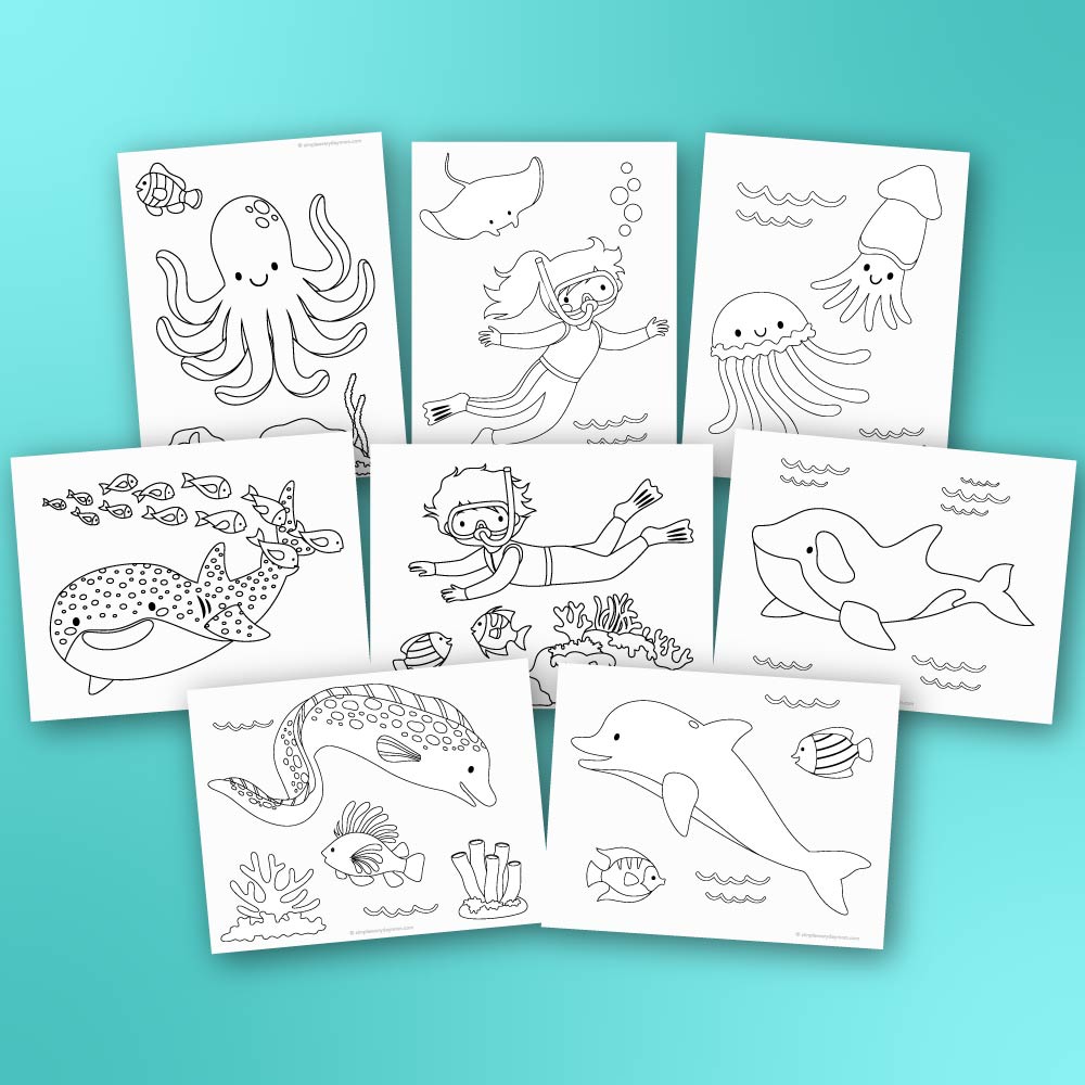printable coloring pages ocean